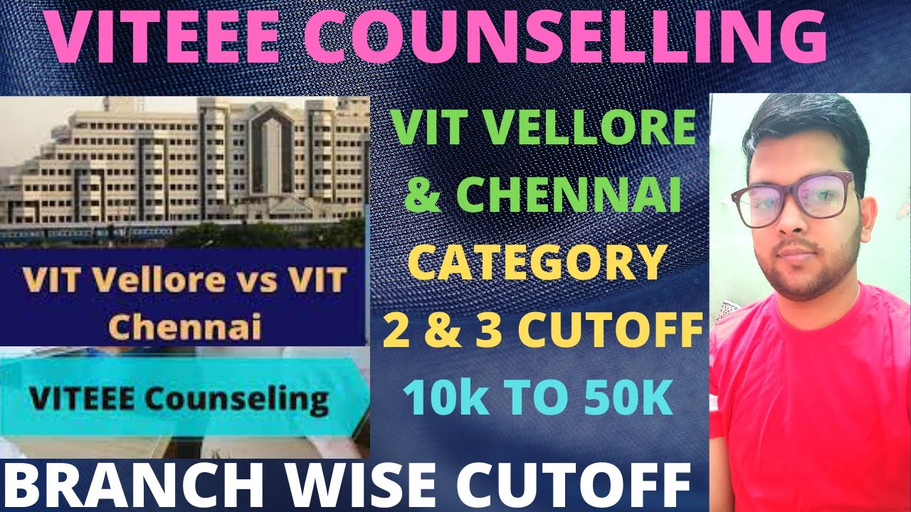 VITEEE 2021 Results | Vit Vellore and Chennai Cutoff | Category 2 and 3 ...