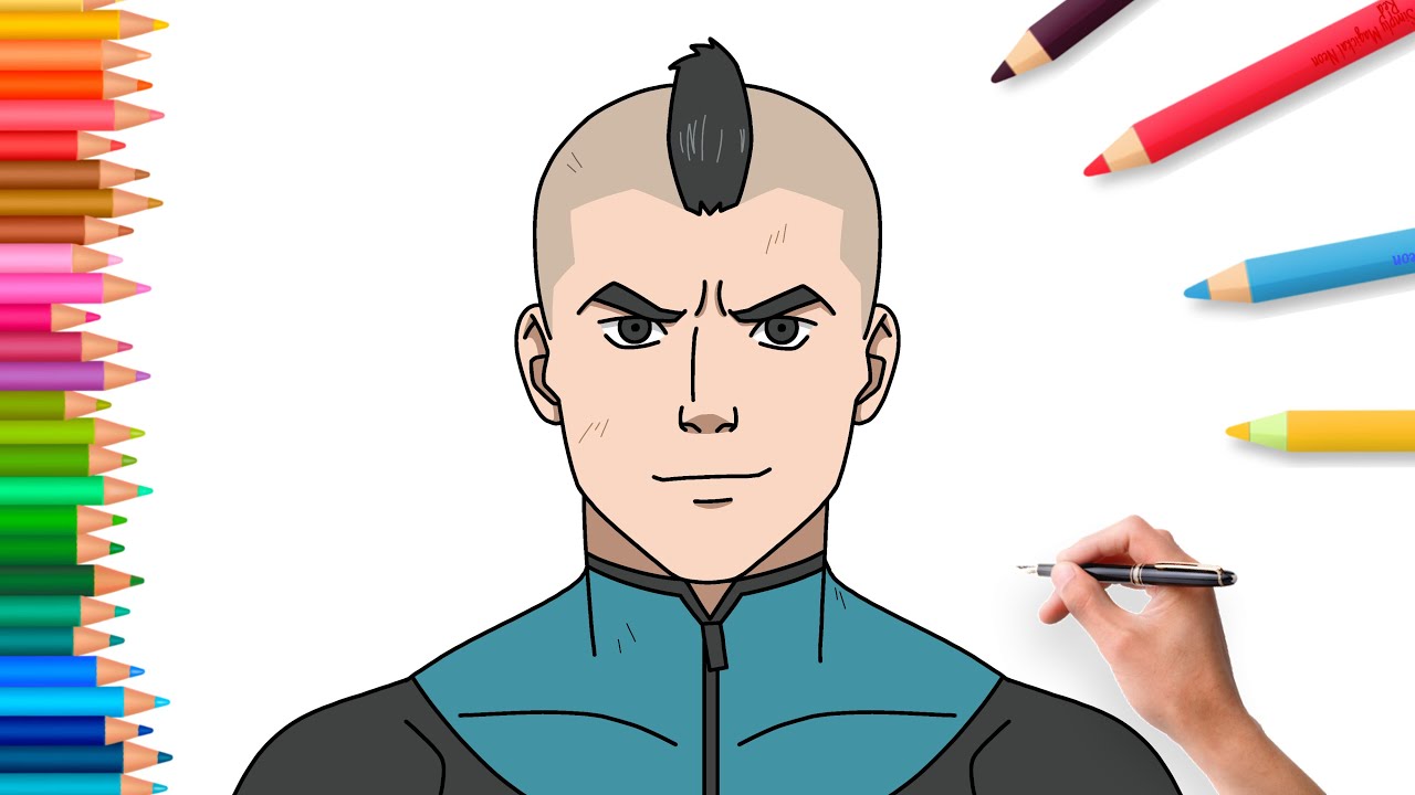 How to draw Mohawk Mark Grayson | Invincible variants tutorial - YouTube