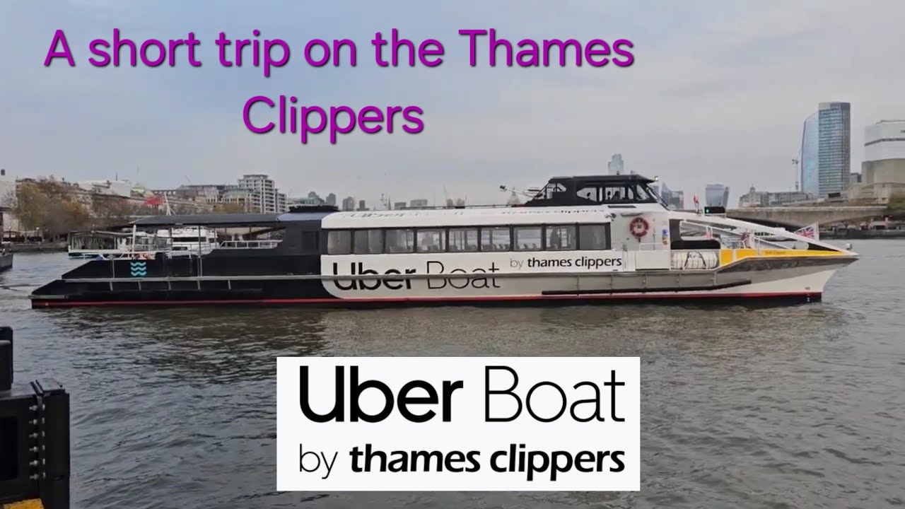 A short trip on the Thames Clippers. - YouTube
