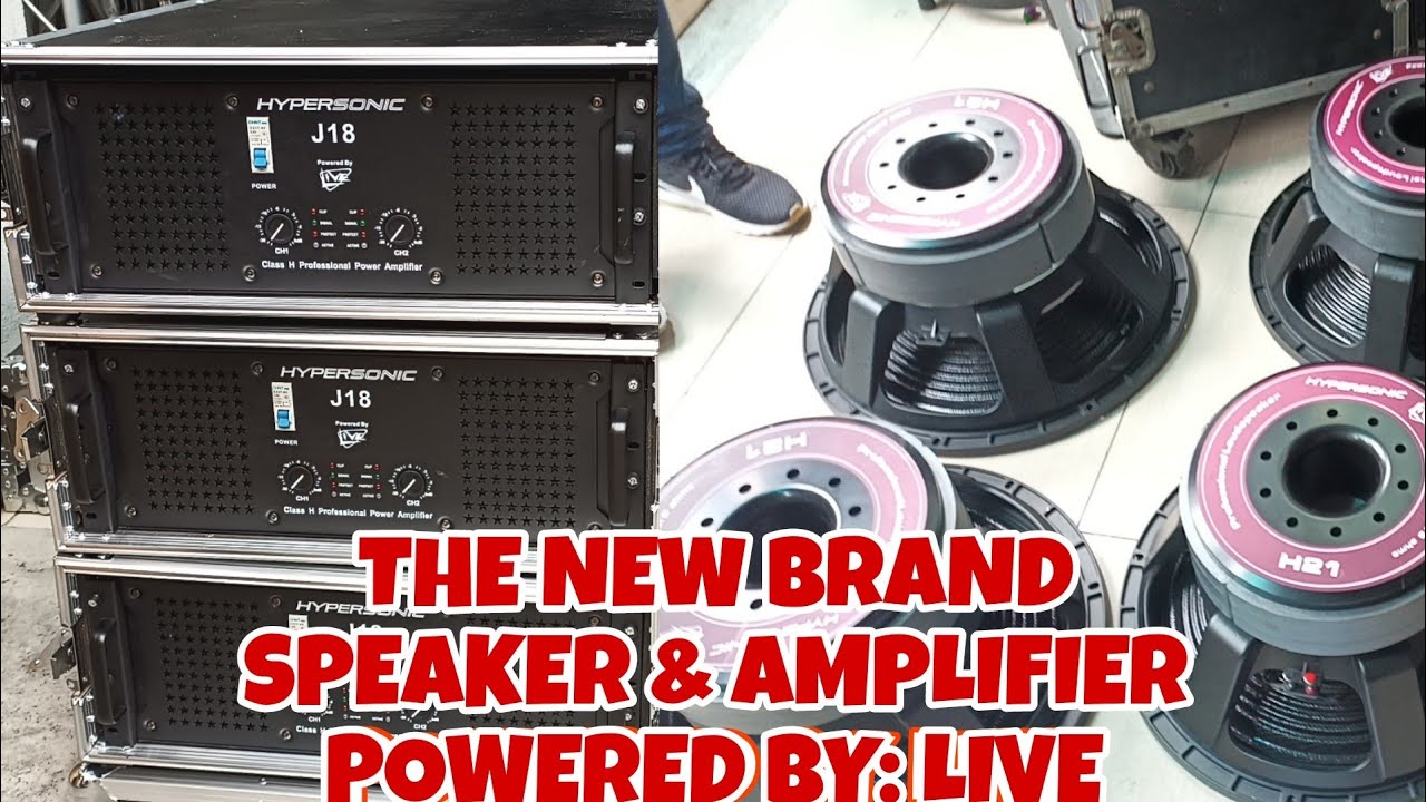 THE NEW BRAND SPEAKER & POWER AMPLIFIER POWERED BY LIVE - YouTube