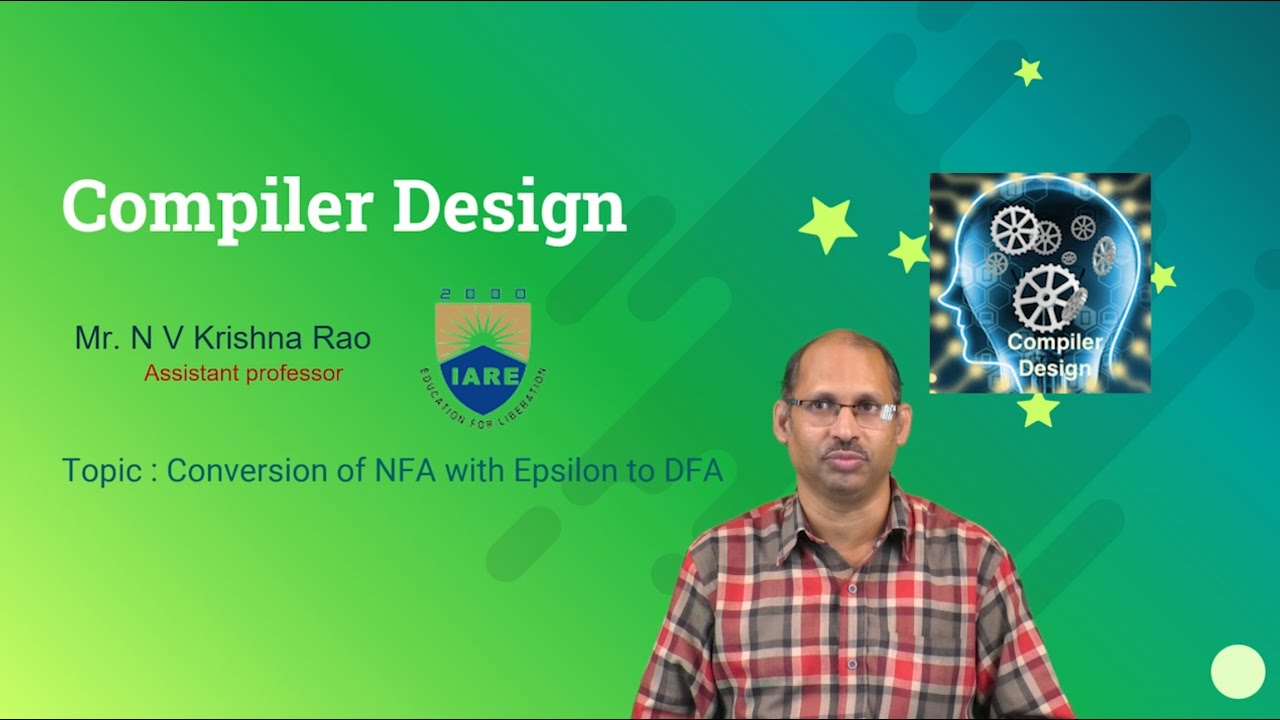 Conversion of NFA with Epsilon to DFA by Mr. NV Krishna Rao - YouTube