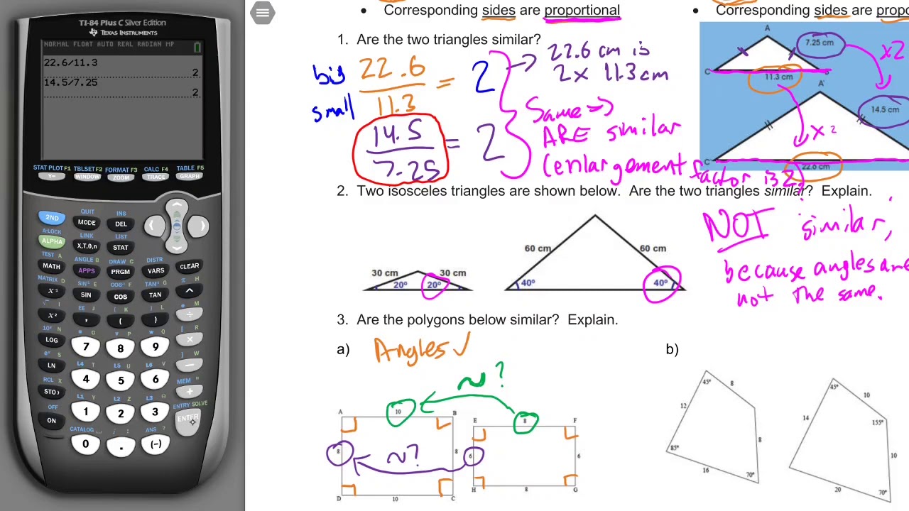 Similarity: What it means, and how to determine if triangles ...