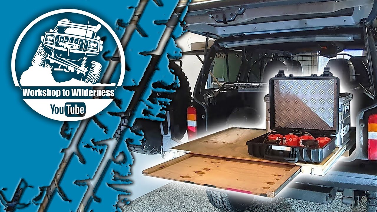 DIY Jeep Cherokee XJ Rear Pull Out Storage Platform - YouTube