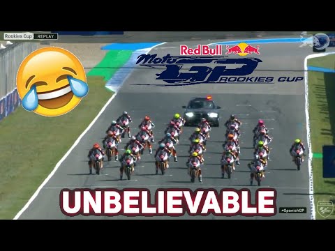 Redbull Rookies Cup Jerez 2021 The biggest Jump Start Ever