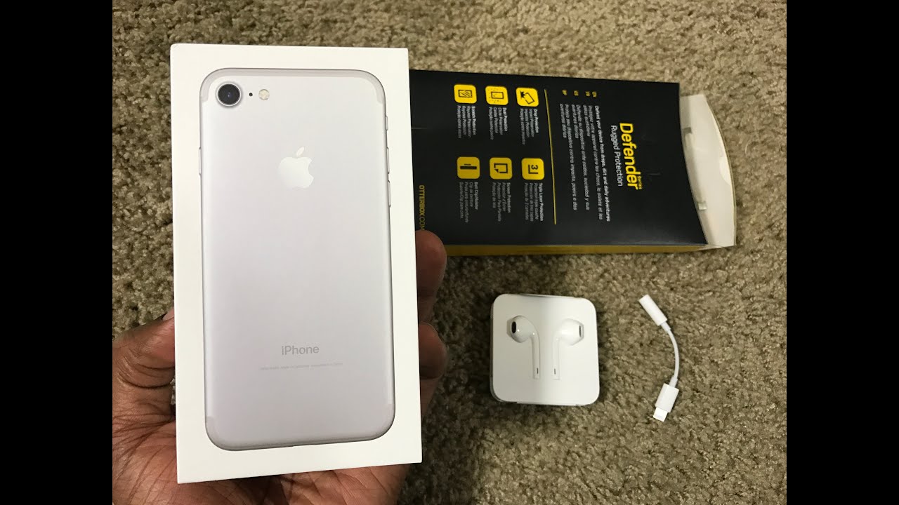 PHONE UNBOXING of Apple - iPhone 7 128GB - Silver (T-Mobile) - YouTube