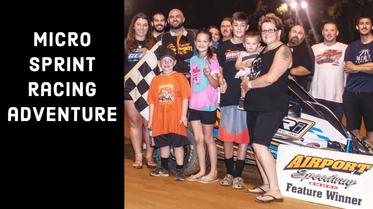 Micro sprint racing adventure at Airport speedway. 8-17-2019 - YouTube