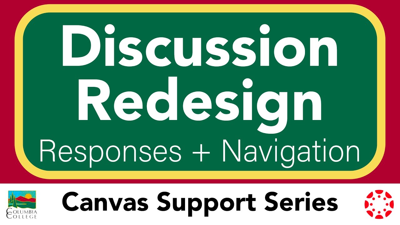 Canvas Discussion Redesign - Responses and Navigation - YouTube