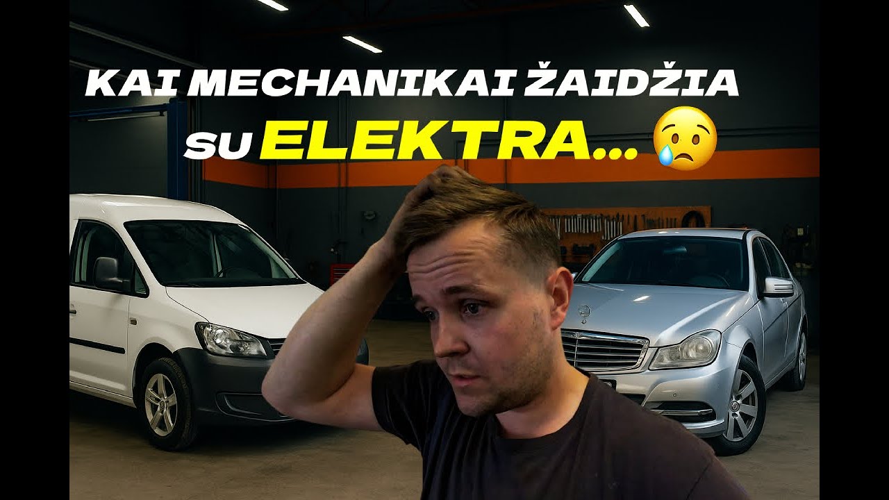 Mechanikai bando būti elektrikai ⚡Mercedes remontas ir Caddy laidų ...