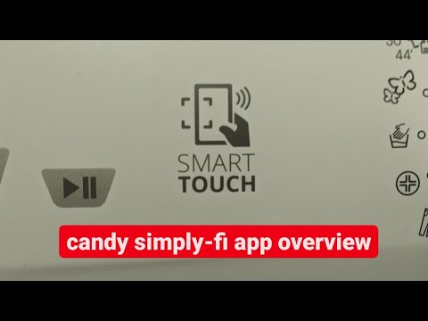 candy simply-fi app overview - washing machine section - YouTube