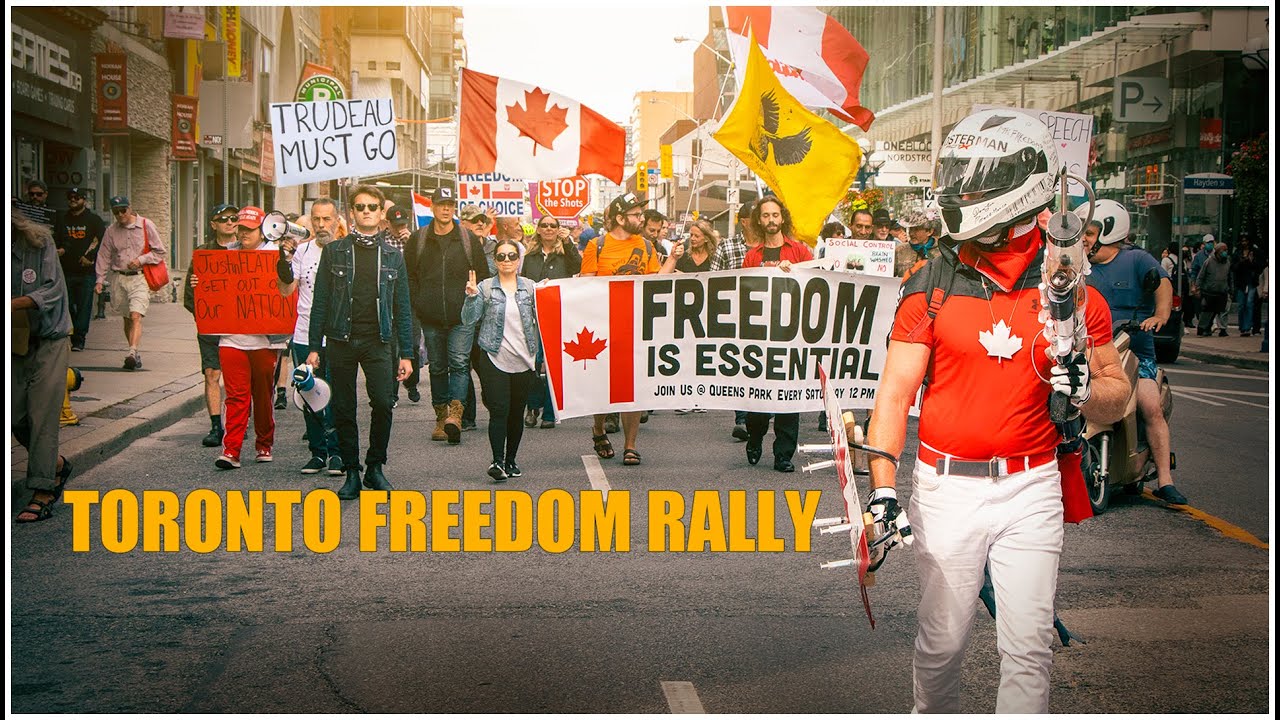 Toronto Freedom Rally - Oct 1 Trudeau Must Go edition - YouTube