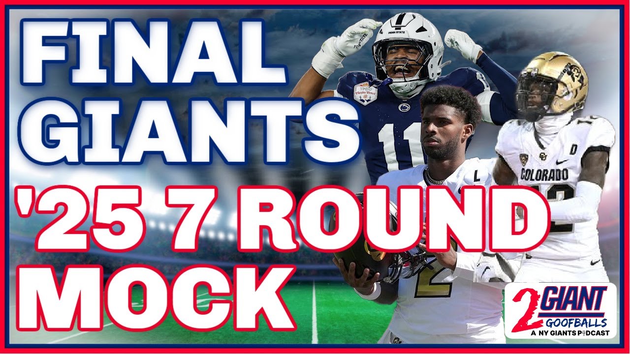 7-Round NY Giants Mock Draft: Every Pick Before Draft Day - YouTube