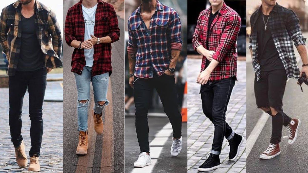 latest check shirt for men/stylish checks shirt/check shirt style men ...
