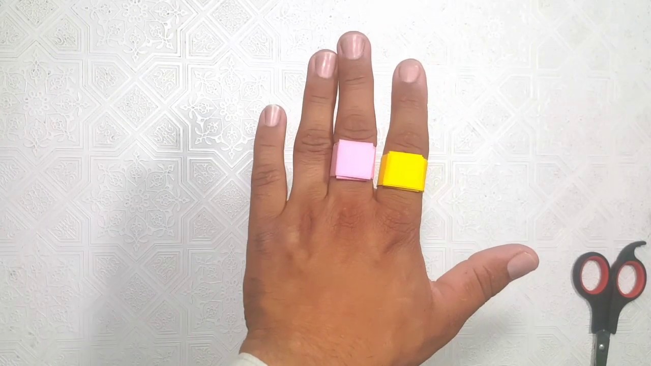 How to Make a Paper Ring Origami | Paper Folding Art - YouTube