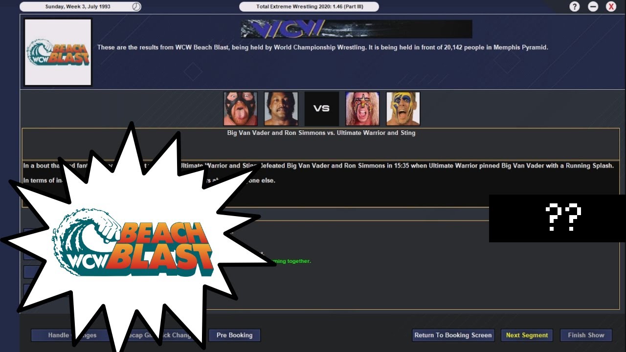 TEW Series - WCW 1993 - Episode 37: Beach Blast 1993! - YouTube