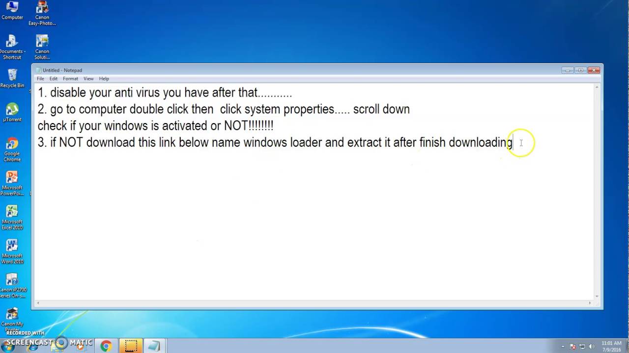 how to activate windows 7 not genuine - YouTube
