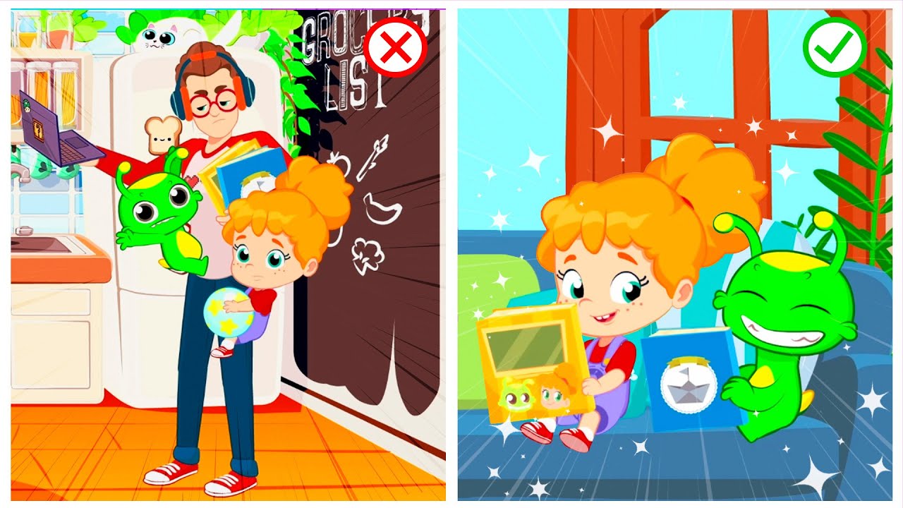 New video! Groovy and Phoebe don't have class but Dad has to work | Let ...