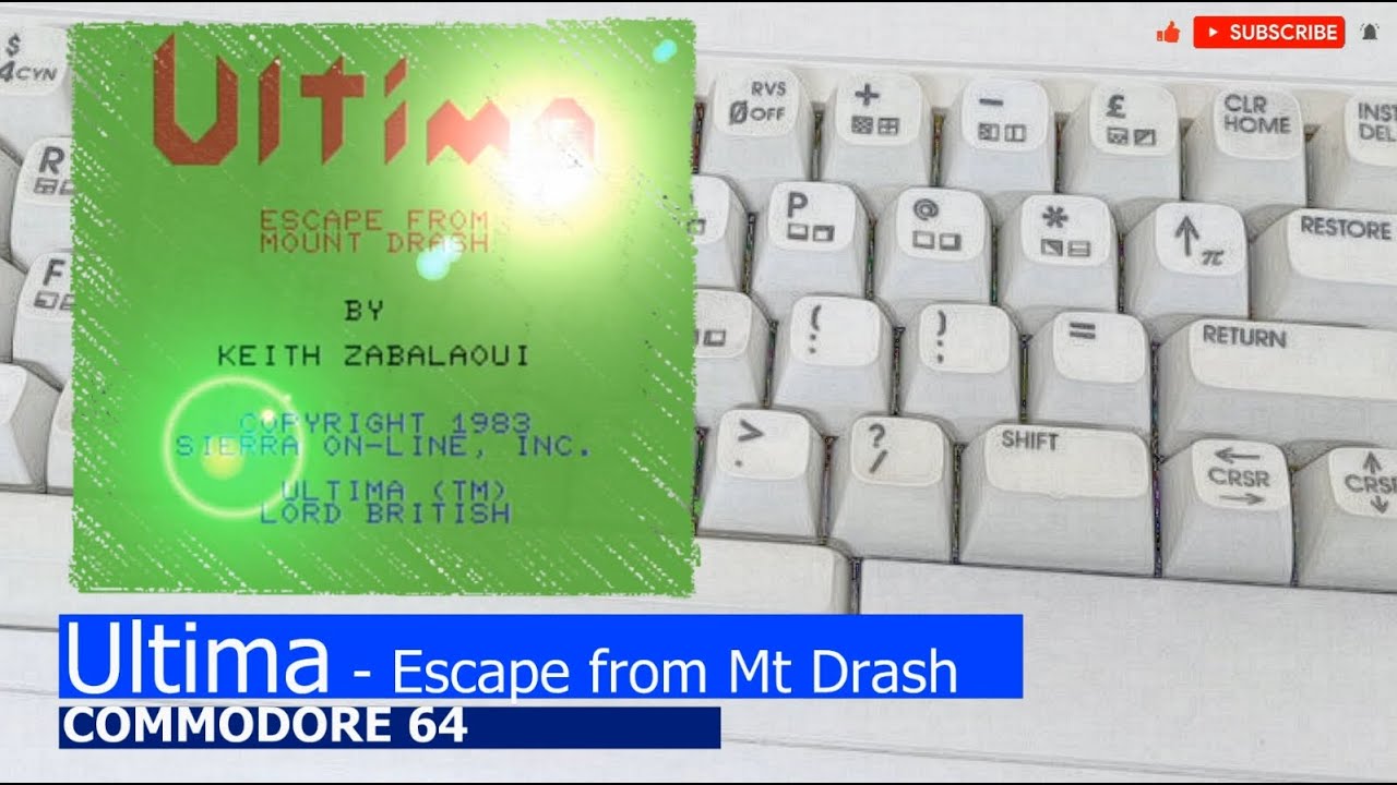 Commodore 64 -=Ultima - Escape from Mt Drash=- - YouTube