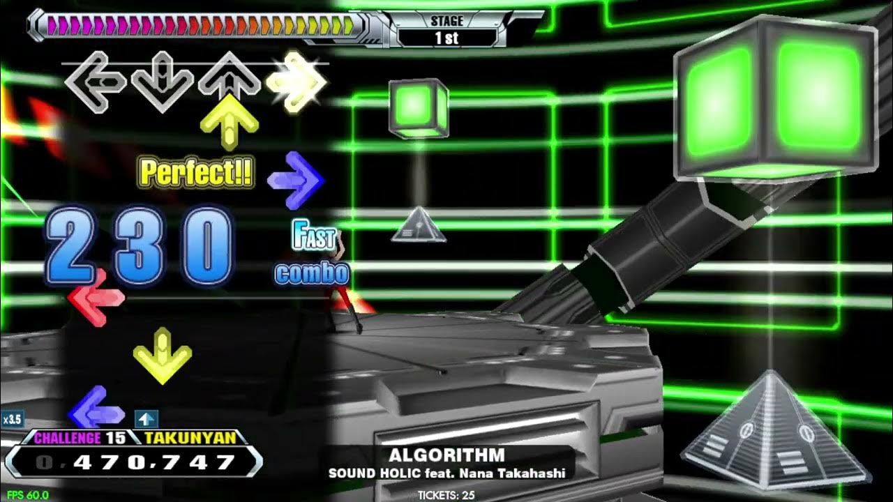 【DDR GRAND PRIX】ALGORITHM【CHALLENGE】 - YouTube