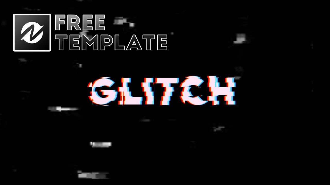 Glitch Intro Template For Node Video - YouTube