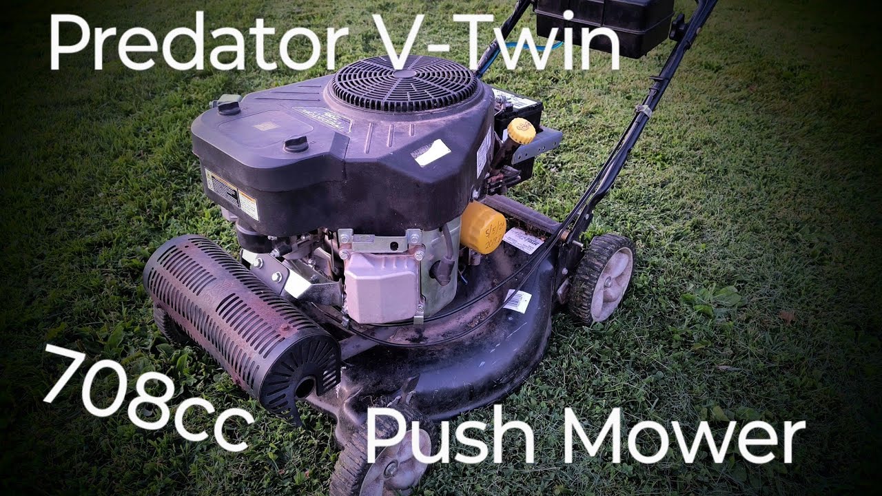 V-Twin Push Mower VS 4ft Weeds - YouTube