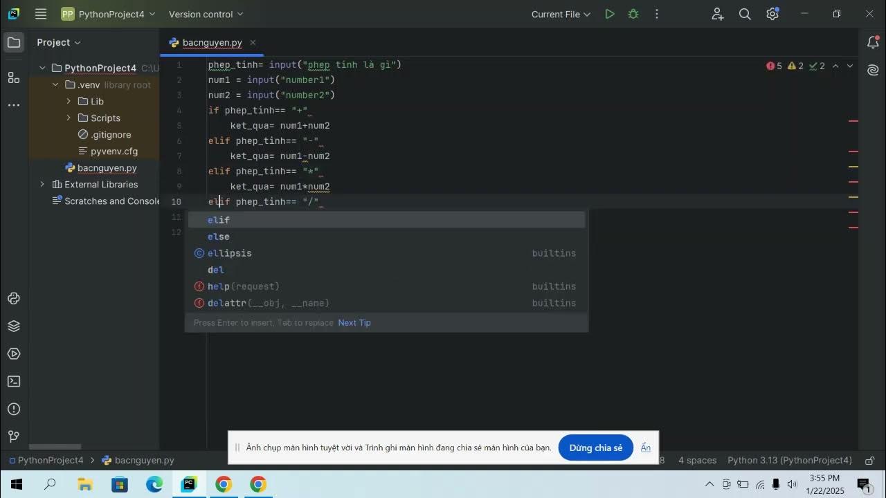 làm phép tính bằng python - YouTube