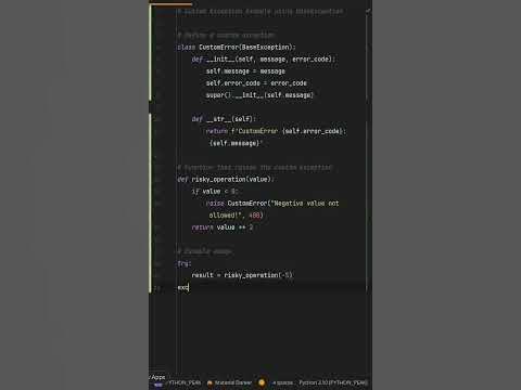 How to create custom exceptions with BaseException? Unlock Pythons Power Create Custom ...