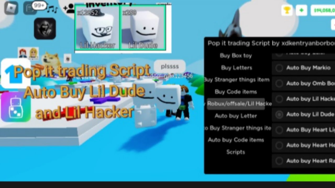Pop It trading Scripts Update!! Added Auto Buy Lil Dude and more - YouTube