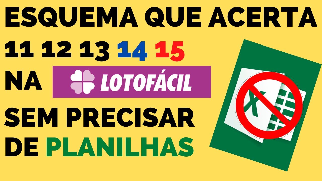 UM ESQUEMA SIMPLES E MUITO PODEROSO NA LOTOFÁCIL SEM PRECISAR DE ...