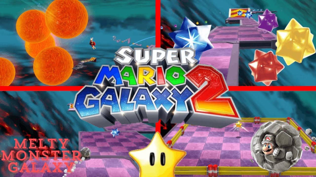 [Super Mario Galaxy 2] Melty Monster Galaxy | A Stroll Down Rolling ...