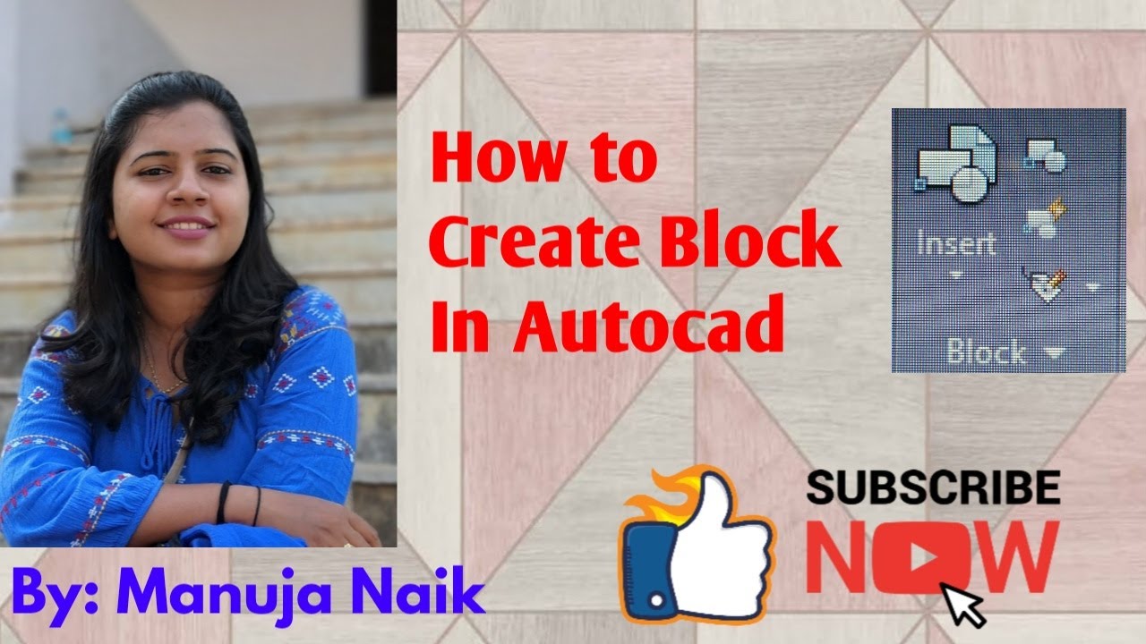 How to create Block in Autocad - YouTube