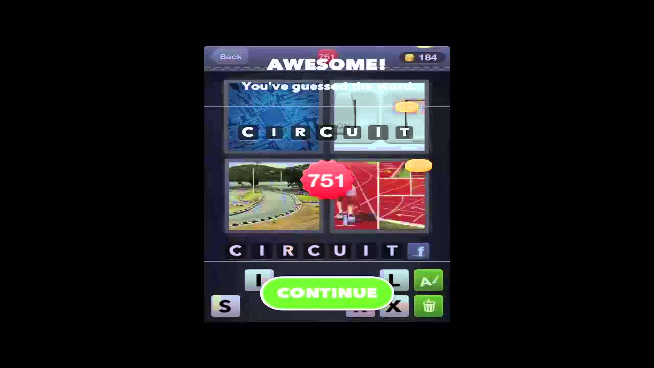 What's The Word-4 Pics 1 Word level 751 - YouTube