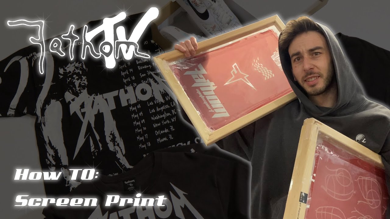 How To Screen Print For Beginners - YouTube