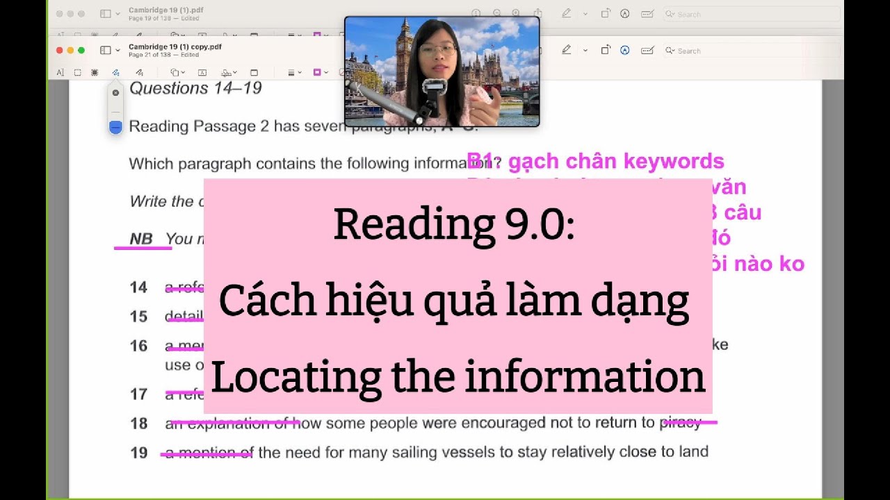 Cách làm đúng và nhanh nhất cho Locating the information để đạt Reading ...