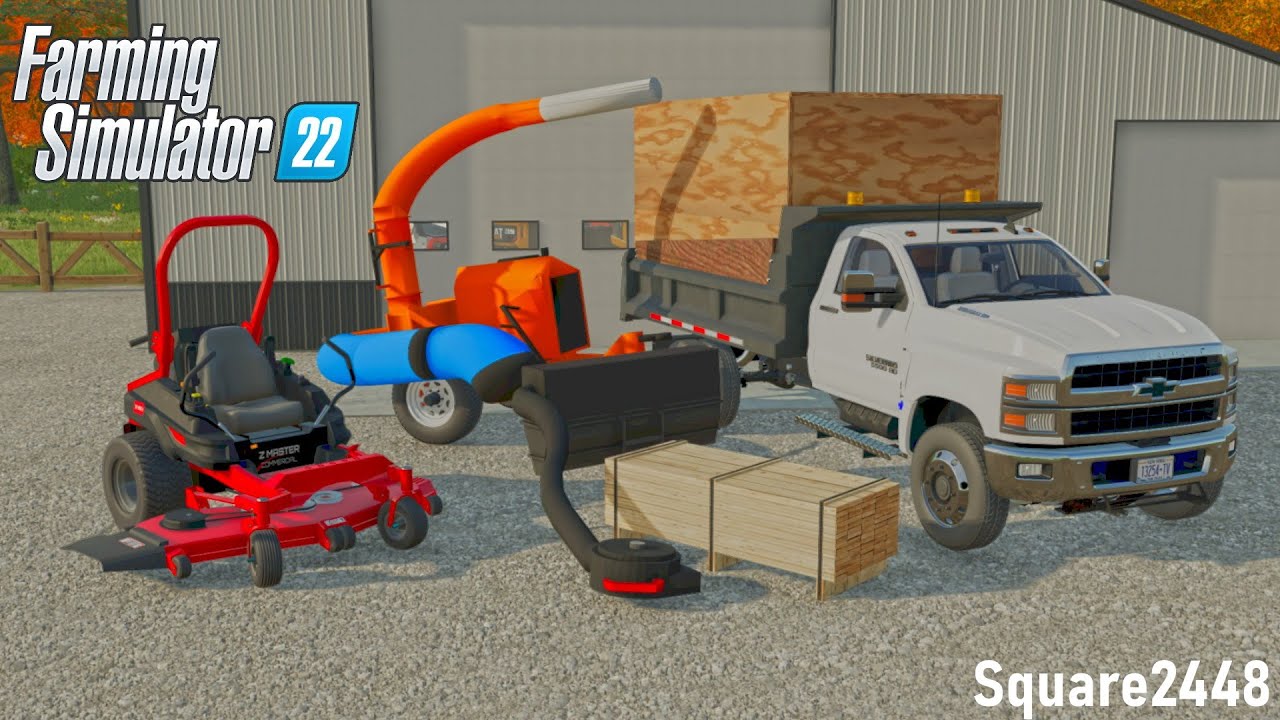 Preparing For Fall Leaf Cleanups! | FS22 Landscaping - YouTube