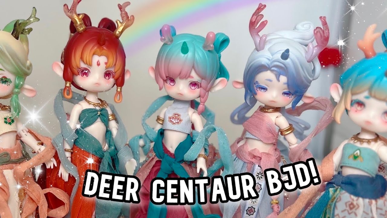 DEER CENTAUR DOLLS? Nine Coloured Deer Series Pennys Box FULL SET ...