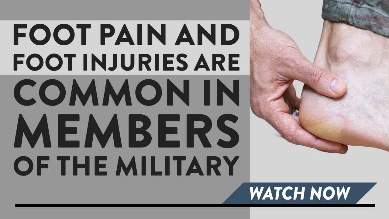 Foot pain and foot injuries are common in members of the military - YouTube