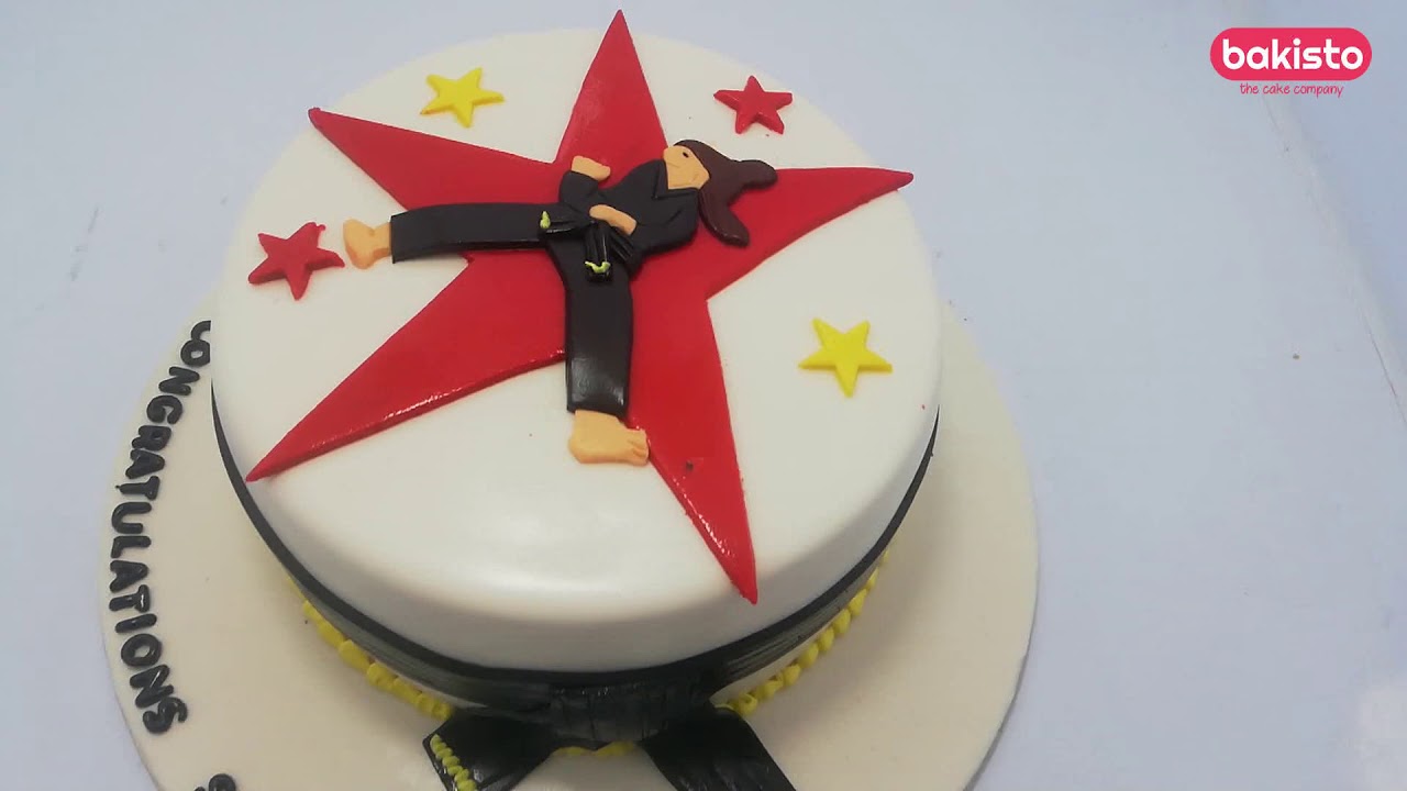 Black Belt Cake by bakisto.pk - YouTube