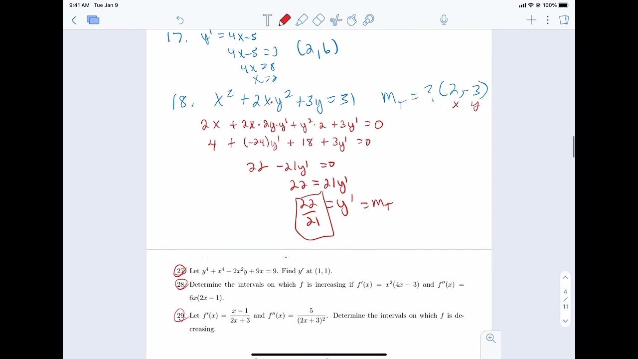 AP Calculus 1 Final Review Part 2 - YouTube