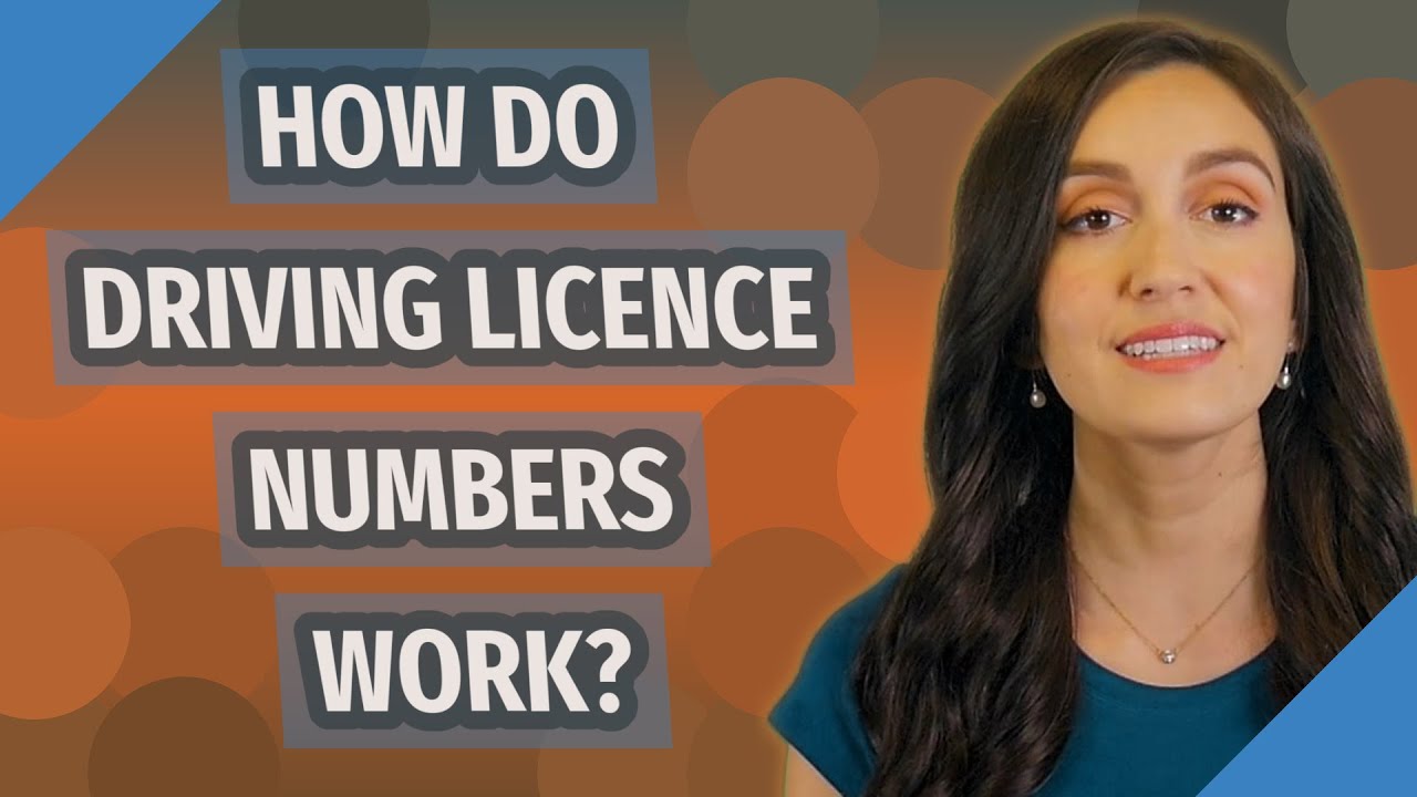 How do driving Licence numbers work? - YouTube