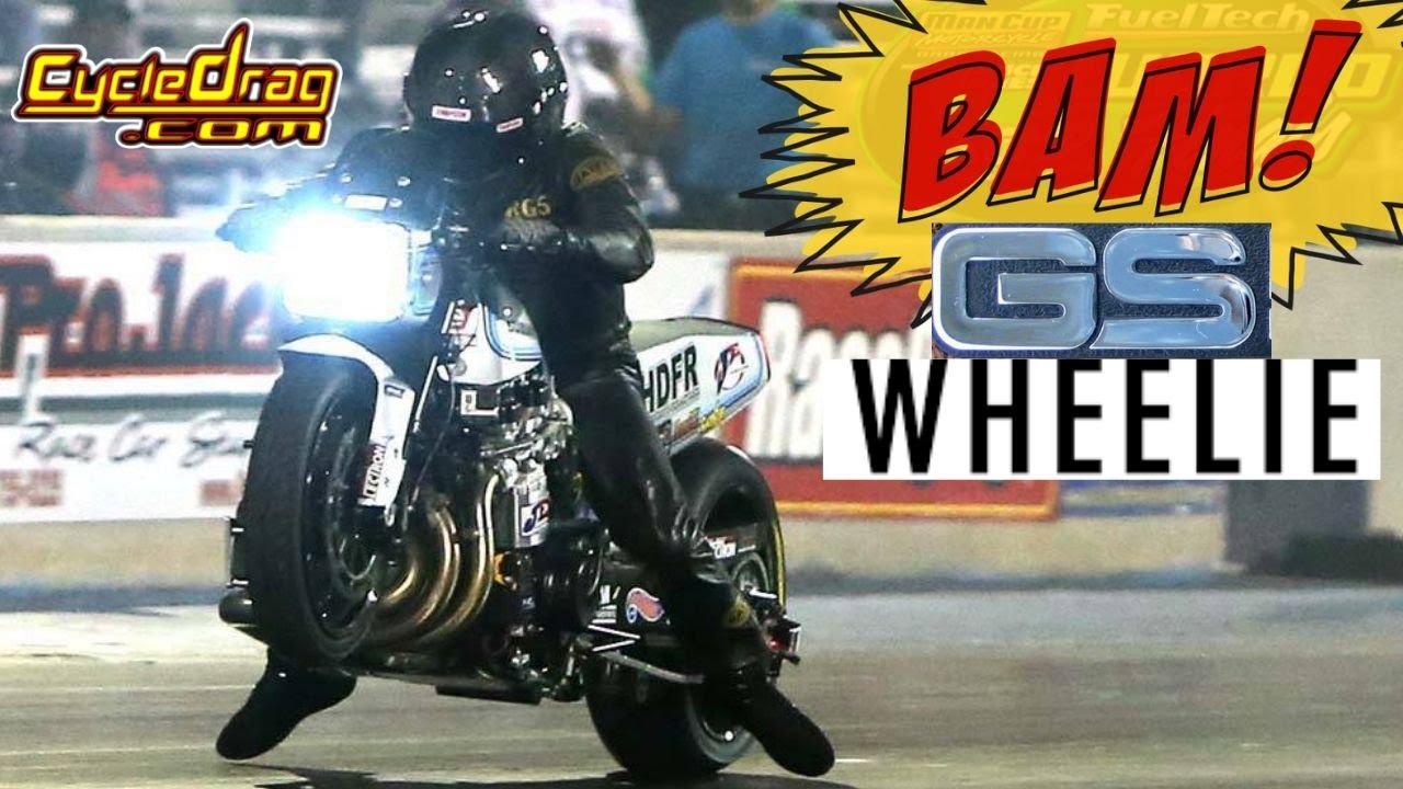 MOST INSANE HIGH SPEED WHEELIE BY OLD SCHOOL NITROUS SUZUKI GS PRO ...