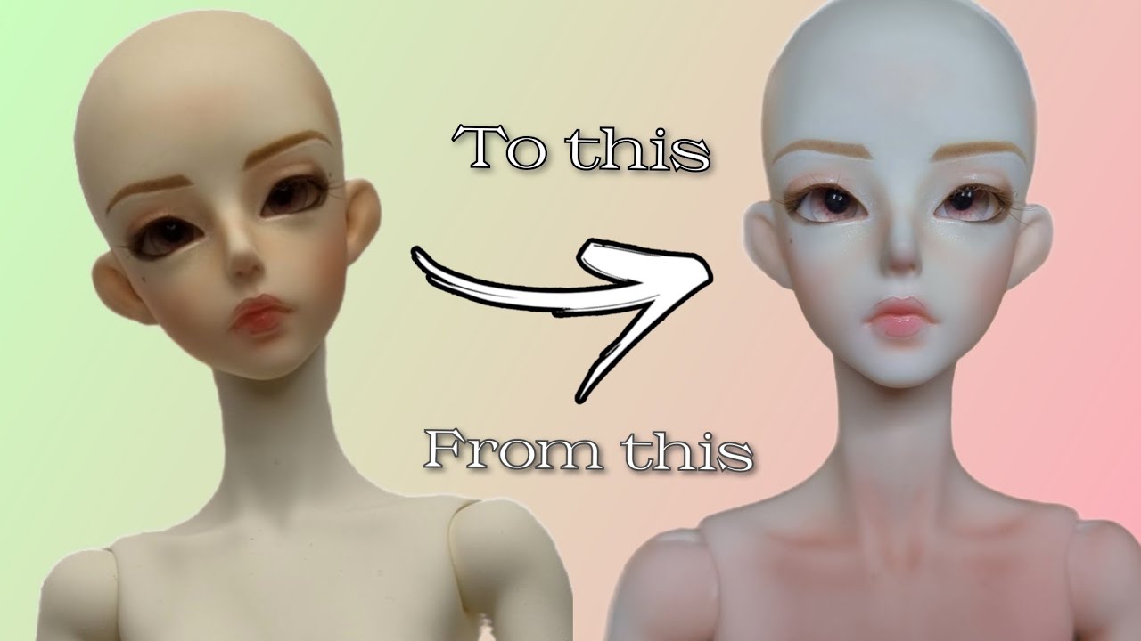 BJD BODY BLUSHING From white to yellow & from yellow to white 🔄😅 - YouTube