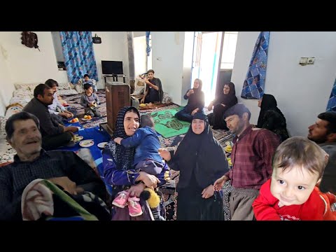Sakineh and Khosrow's visit to their grandfather, Atabak and Shahin