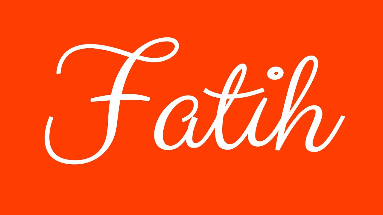 Learn how to Write the Name Fatih Signature Style in Cursive Writing ...