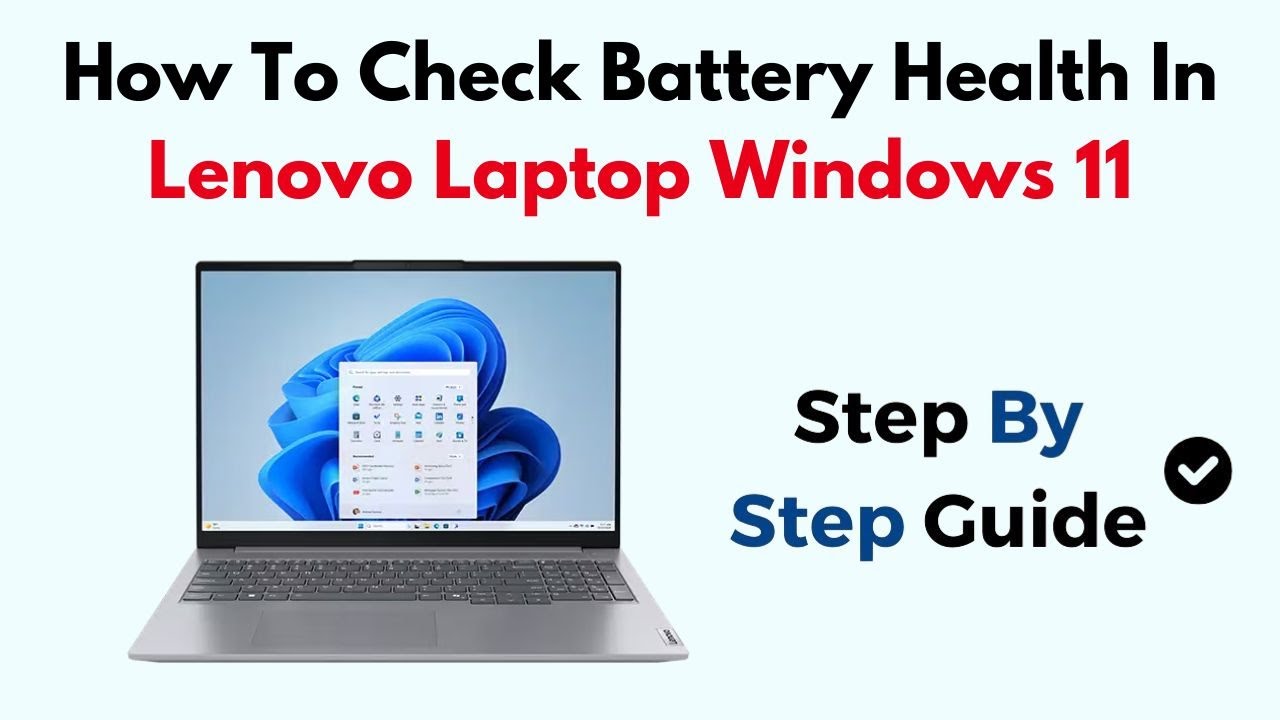 How To Check Battery Health In Lenovo Laptop Windows 11 - YouTube