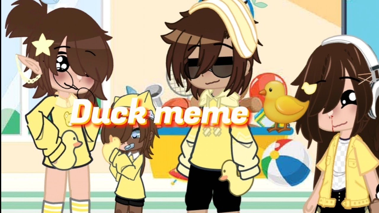 Duck meme🐤||com meu filho adotivo do gacha🤍 - YouTube