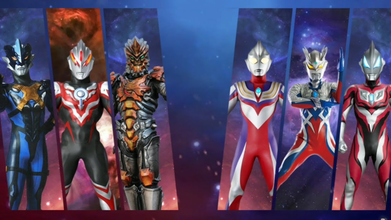 ULTRAMAN ZERO, TIGA & GEED VS ULTRAMAN TREGEAR & ORB HITAM - ULTRAMAN ...