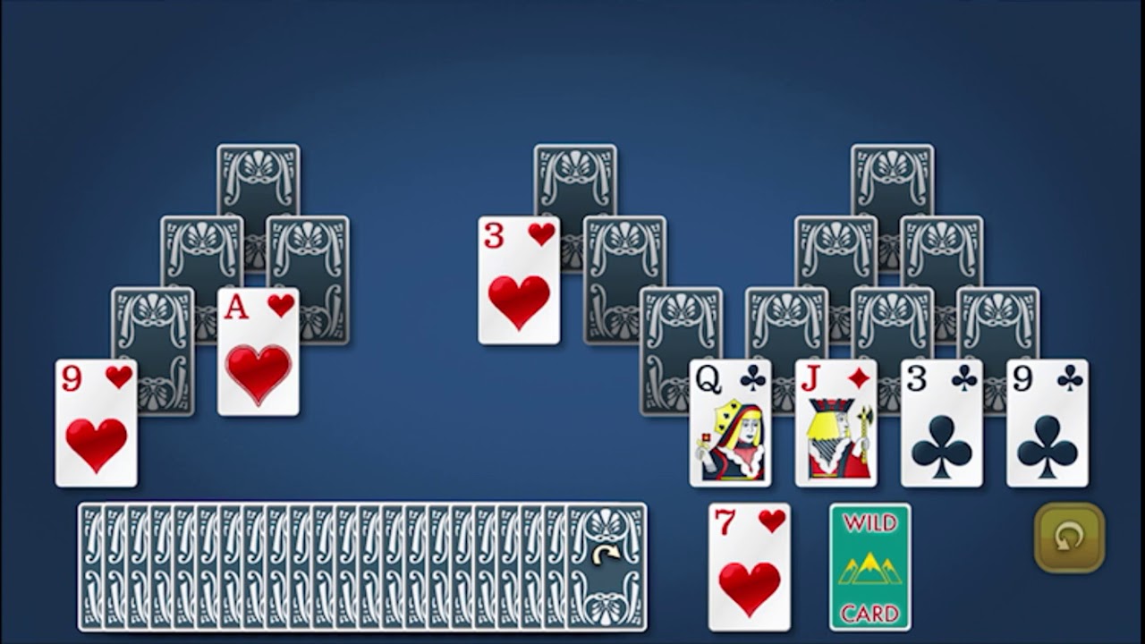 Learn how to play Tri-Peaks Solitaire! - YouTube
