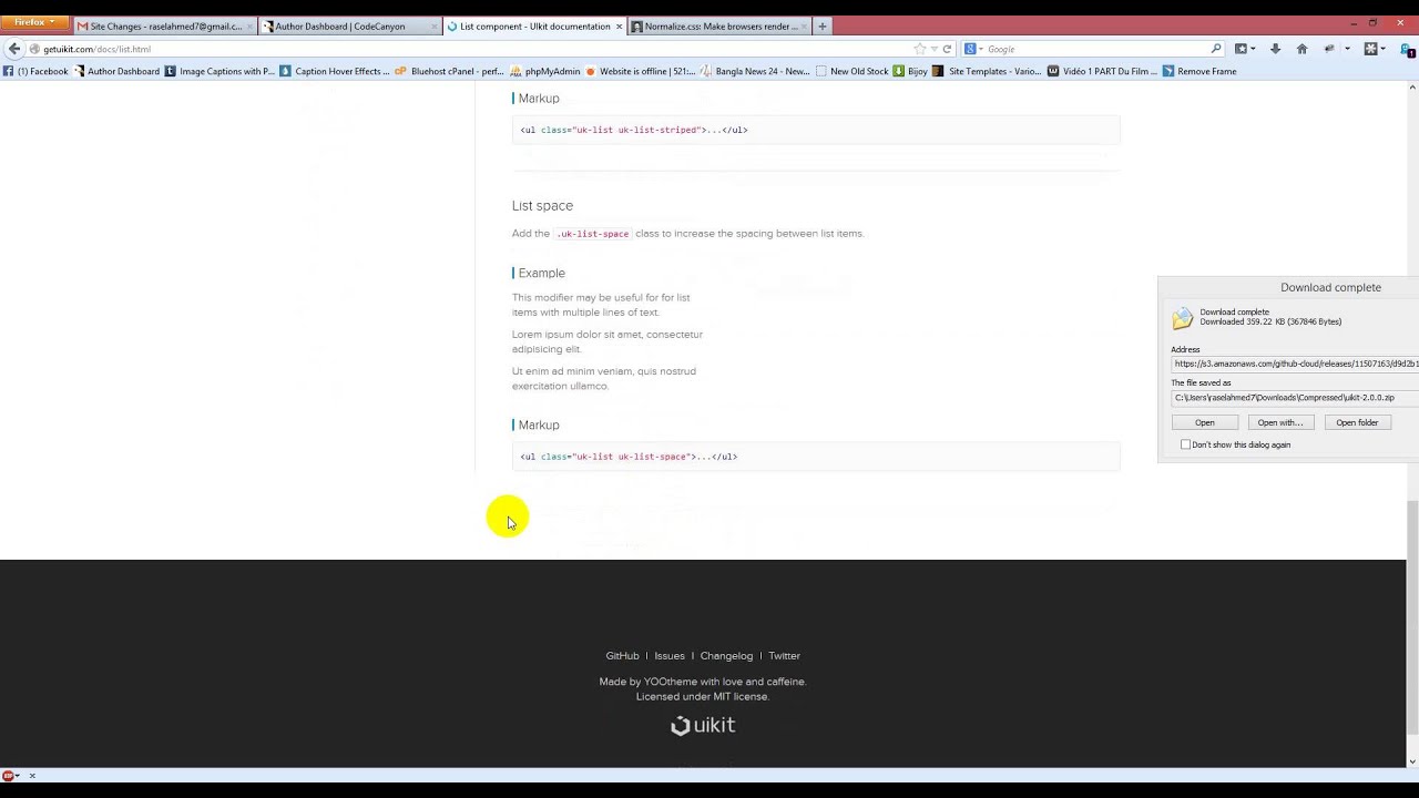 Using Uikit Framework Rr Foundation Bangla Tutorials Youtube