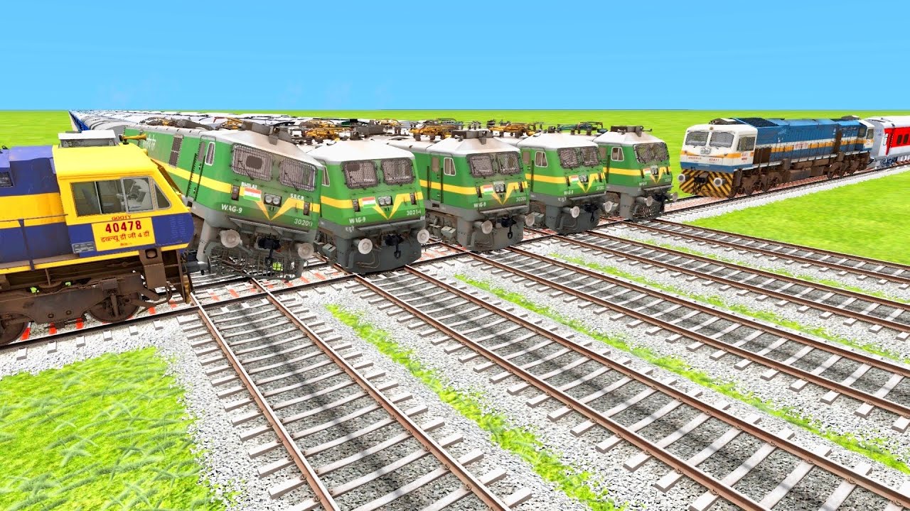 2️⃣ DIESEL TRAINS EXTREMELY HITS THE FOUR SAME WAG-9 LOCOMOTIVES AT ...