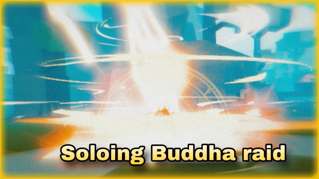 Soloing Buddha raid (No Race V4) - Blox Fruits - YouTube